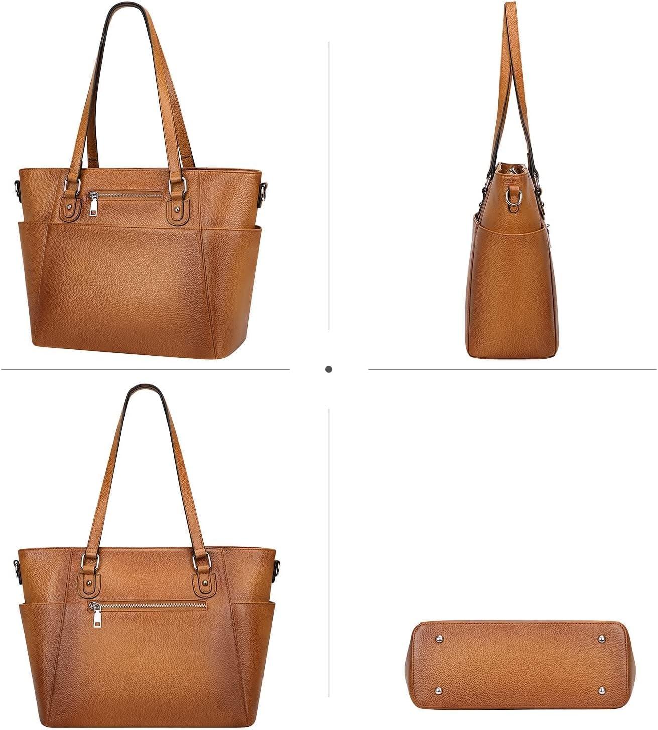 Over Earth Genuine Leather Women Handbags Ladies Tote Shoulder Bag with ...